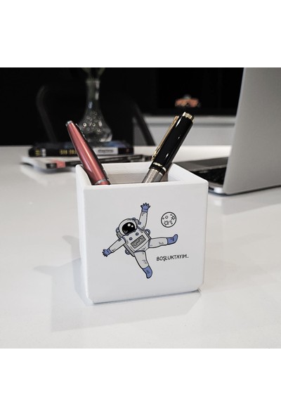 Hediyehanem Boşluktayım Uzay Astronot Kalemlik