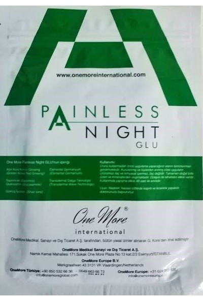One More Painless Night Glu Ürün Paket Içi 25 Adet