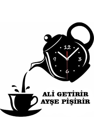 Akdeniz Reklam Kişiye Özel Demlik Duvar Saati