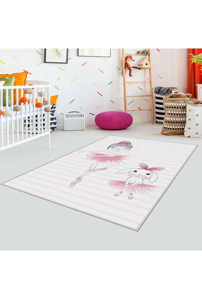 Homefesto Dekoratif Özel Tasarım Modern Yıkanabilir İnce Antibakteriyel Antialerjik Çocuk Halısı