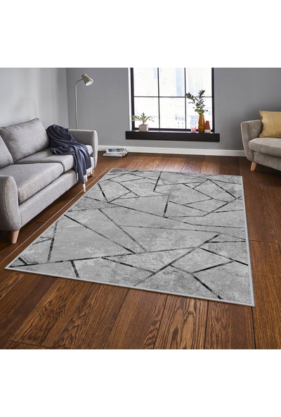 Homefesto Dekoratif Özel Tasarım Modern Yıkanabilir İnce Kaymaz Taban Halı