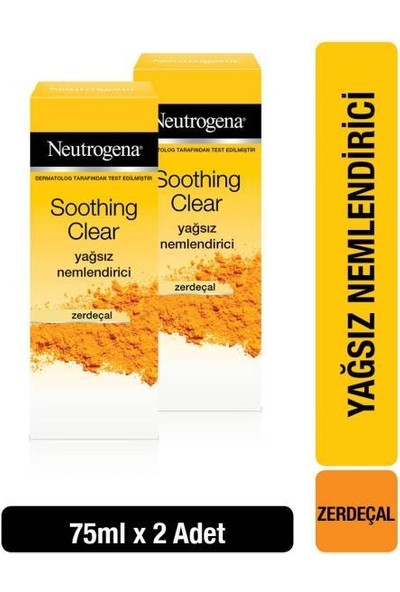 Neutrogena Soothing Clear Nemlendirici 75 ml X2 Neutrogena Soothing Clear Nemlendirici 75 ml X2