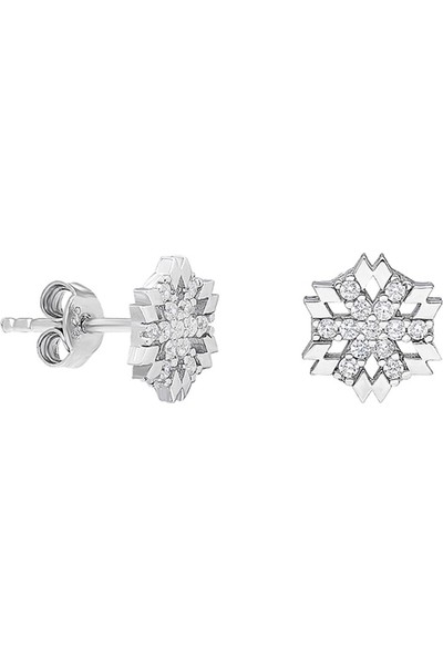 Nereze 925 Ayar Minik Kartanesi Kadın Gümüş Küpe Nereze 925 Ayar Minik Kartanesi Kadın Gümüş Küpe