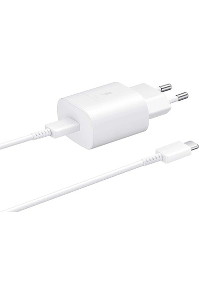 Samsung TA800 Fast Charging 25W Type-C Çıkışlı Şarj Aleti Beyaz (Samsung Türkiye Garantili) Samsung TA800 Fast Charging 25W Type-C Çıkışlı Şarj Aleti Beyaz (Samsung Türkiye Garantili)