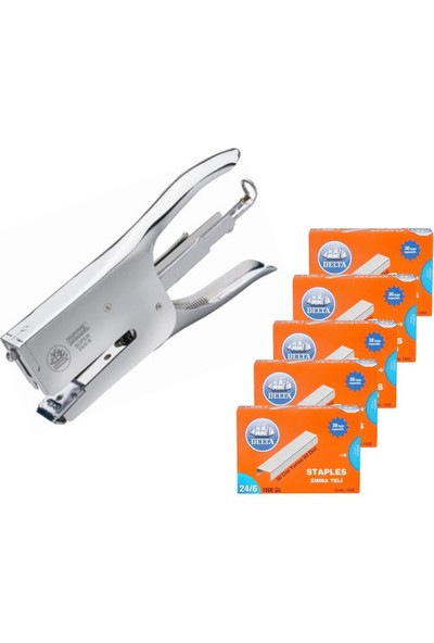 Delta 105 Çelik Pens Zımba Makinesi + 5 Adet Zımba Teli Delta 105 Çelik Pens Zımba Makinesi + 5 Adet Zımba Teli