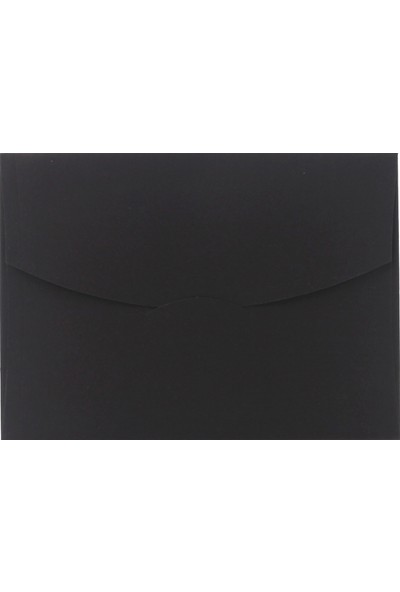 Ege Lüks Davetiye Zarfı 120 gr 50'li 13 x 18 cm Siyah