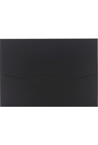 Ege Lüks Davetiye Zarfı 250 gr 50'li 14 x 20 cm Siyah Ege Lüks Davetiye Zarfı 250 gr 50'li 14 x 20 cm Siyah
