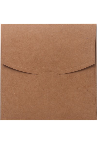 Ege Lüks Davetiye Zarfı 250 gr 50'li 18 x 18 cm Kraft