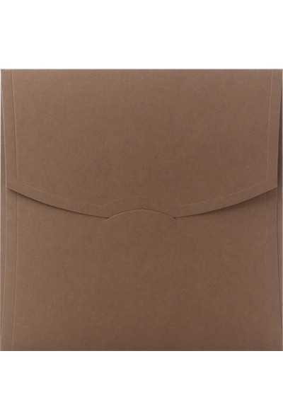 Ege Lüks Davetiye Zarfı 270 gr 50'li 18 x 18 cm Kum Beji