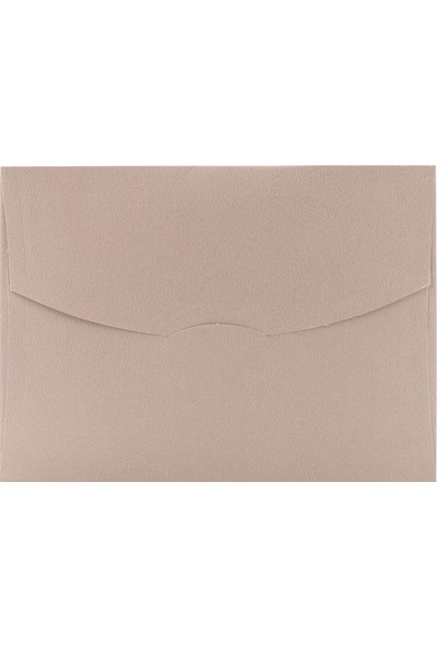 Ege Metalik Lüks Davetiye Zarfı 120 gr 50'li 13 x 18 cm Kum