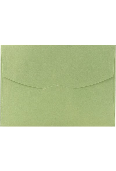 Ege Metalik Lüks Davetiye Zarfı 120 gr 50'li 13 x 18 cm Nane Altın