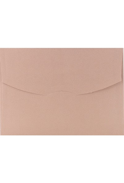 Ege Metalik Lüks Davetiye Zarfı 120 gr 50'li 13 x 18 cm Pudra