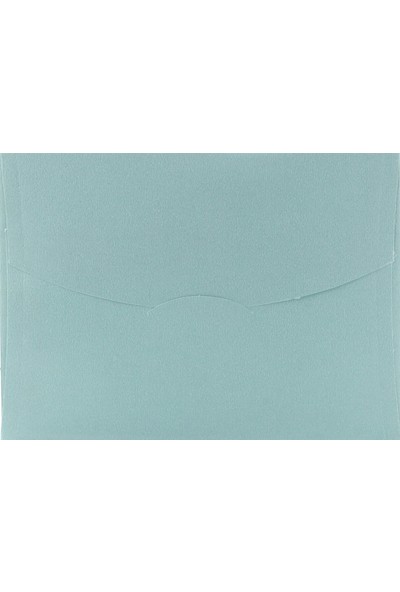 Ege Metalik Lüks Davetiye Zarfı 120 gr 50'li 13 x 18 cm Turkuaz