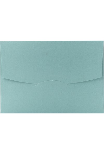 Ege Metalik Lüks Davetiye Zarfı 250 gr 50'li 14 x 20 cm Turkuaz