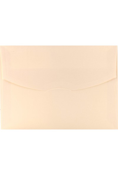 Ege Tuale Desen Lüks Davetiye Zarfı 120 gr 50'li 13 x 18 cm Krem