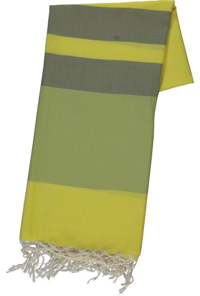 Lalay Peştamal Banyo Plaj Havlusu %100 Pamuk 95 x 180 cm Yeşil - Sarı Lalay Peştamal Banyo Plaj Havlusu %100 Pamuk 95 x 180 cm Yeşil - Sarı