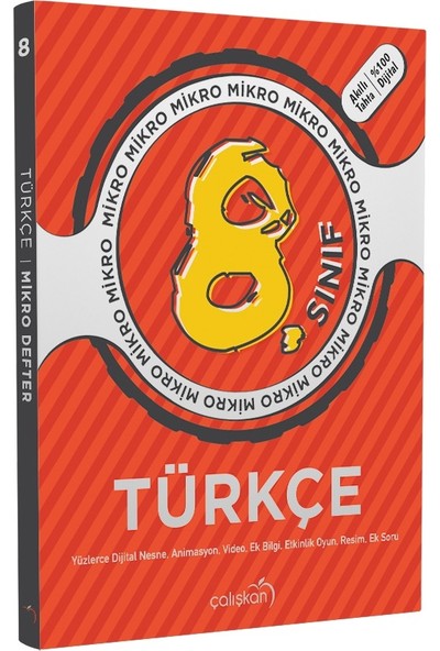 Çalışkan Yayınları Mikro Defter Türkçe 8.Sınıf