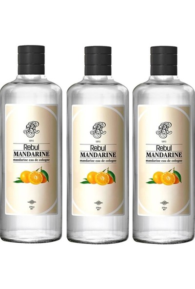 Rebul Mandarine Kolonya 270 ml x 3 Adet