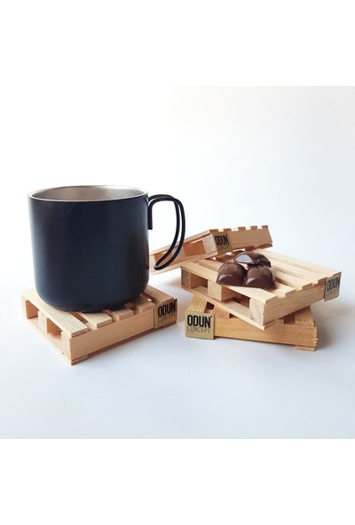 Odun Concept Bardak Altlığı - 6 Adet - Palet - Ahşap Odun Concept Bardak Altlığı - 6 Adet - Palet - Ahşap