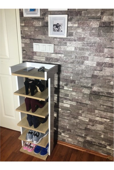 Tncn Mobilya Mina Ayakkabılık (Beyaz-Milas)