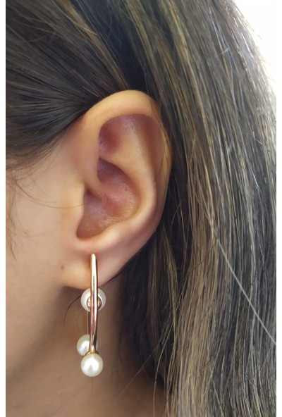 Gümüş Kanat Inci Toplu 925 Ayar Gümüş Kolye