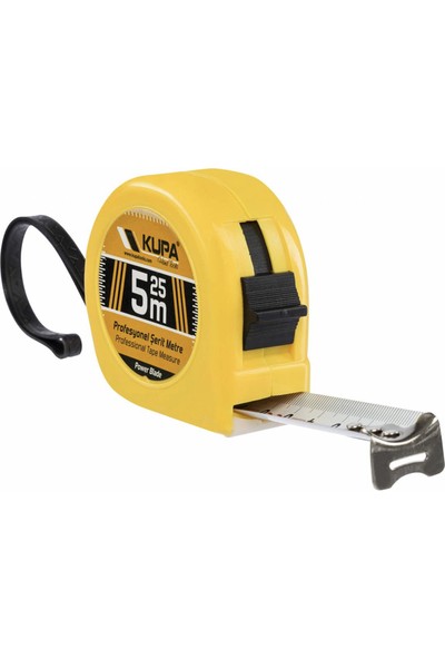 Kupa Çelik Şerit Metre 5MX25MM Kupa Çelik Şerit Metre 5MX25MM