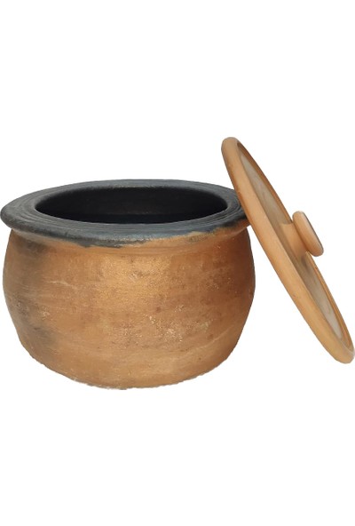Arslantaş El Yapımı Toprak Orta Boy 4-6 Kişilik (26CM) Güveç + Kapak Hediyeli Arslantaş El Yapımı Toprak Orta Boy 4-6 Kişilik (26CM) Güveç + Kapak Hediyeli