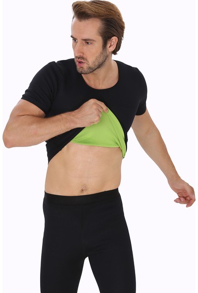 Giyincel Erkek Neopren Termal Kısa Kollu Spor Ve Terletme Tişörtü Giyincel Erkek Neopren Termal Kısa Kollu Spor Ve Terletme Tişörtü
