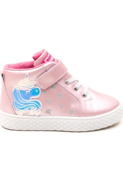 Minipicco Kız Çocuk Pembe Deri Bot