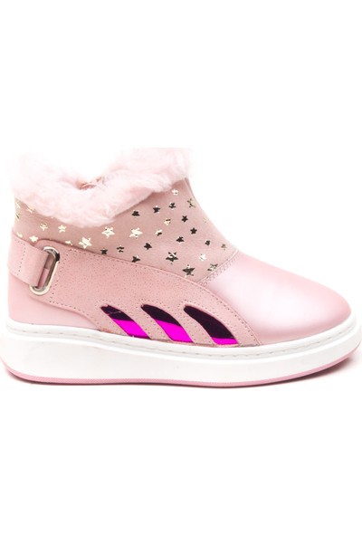 Minipicco Kız Çocuk Pembe Deri Bot