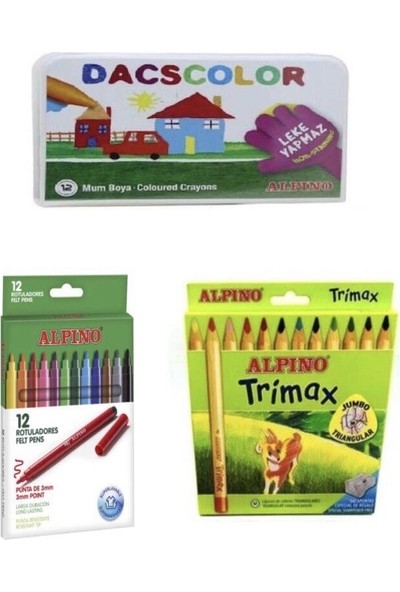 Alpino Boya Seti 3'lü