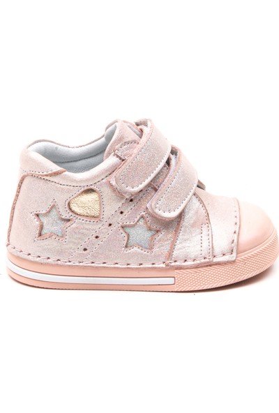 Minipicco Kız Bebek Pudra Deri İlk Adım Bot