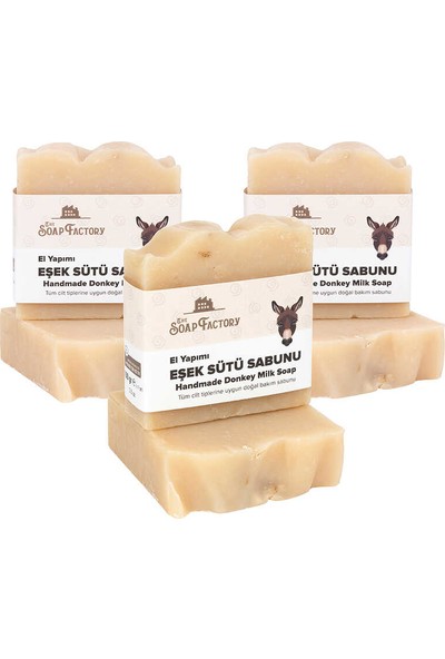 The Soap Factory İpek Seri El Yapımı Eşek Sütü Sabunu 100 g x 3 Adet (Toplam 300 g) - Lüks - Çevre Dostu - Doğal - Bütün Cilt Tiplerine Uygun - Soğuk Sıkım - Üstün Cilt Bakımı The Soap Factory İpek Seri El Yapımı Eşek Sütü Sabunu 100 g x 3 Adet (Toplam 300 g) - Lüks - Çevre Dostu - Doğal - Bütün Cilt Tiplerine Uygun - Soğuk Sıkım - Üstün Cilt Bakımı
