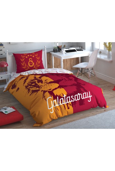 Taç Galatasaray Aslan Logo Tek Kişilik Lisanslı Nevresim Takımı Taç Galatasaray Aslan Logo Tek Kişilik Lisanslı Nevresim Takımı