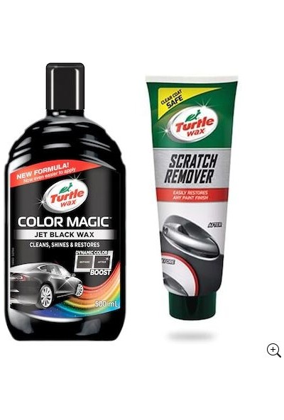Turtle Wax Renkli Cila Siyah ve Turtle Wax Çizik Giderici Pasta