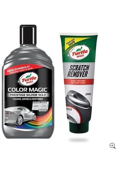 Turtle Wax Renkli Cila Gri ve Turtle Wax Çizik Giderici Pasta