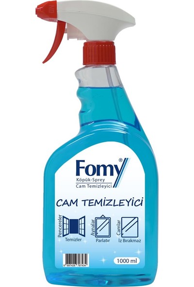 Fomy Cam Temizlik Köpüğü Trigger Sprey 1000 ml Fomy Cam Temizlik Köpüğü Trigger Sprey 1000 ml