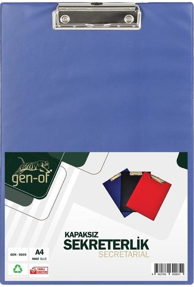 Gen-Of A4 Kapaksız Sekreterlik Mavi