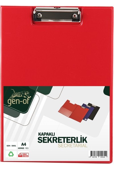 Gen-Of A4 Kapaklı Sekreterlik Kırmızı