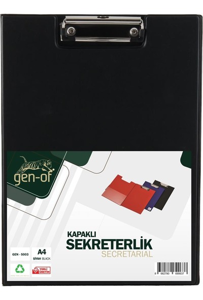 Gen-Of A4 Kapaklı Sekreterlik Siyah