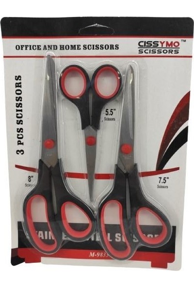 Linea Cissymo Scissors Makas Seti 3 Lü Linea Cissymo Scissors Makas Seti 3 Lü