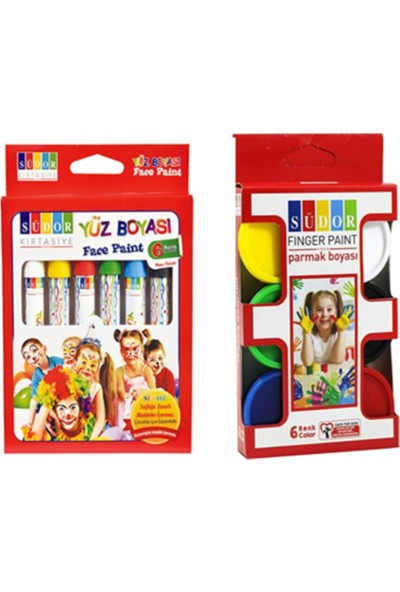 Südor Yüz Boyası 6'lı ve Parmak Boyası 6'lı