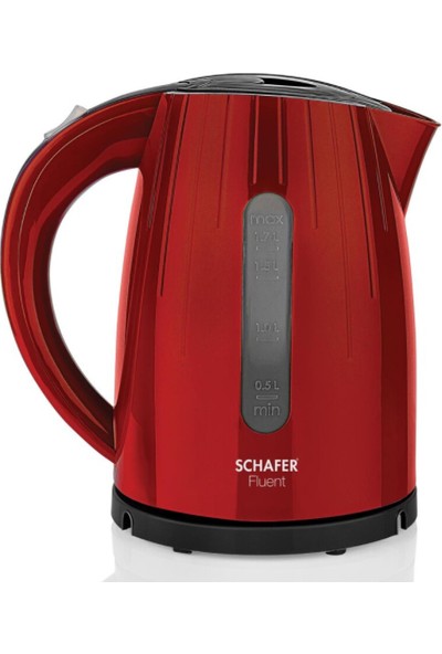 Schafer Fluent Elektrikli Su Isıtıcı (Kettle) Kırmızı