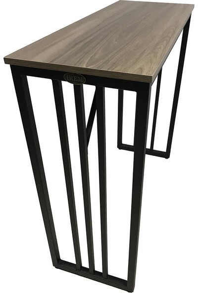 İrem Bar Tipi Masa Bar Masası Metal Ayaklı Masa-Ceviz İrem Bar Tipi Masa Bar Masası Metal Ayaklı Masa-Ceviz