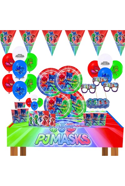 Bay Cimri Pijamaske Pijamaskeliler Doğum Günü Parti Seti Pj Masks Süsleme Parti Malzemeleri Set 8 Kişilik Bay Cimri Pijamaske Pijamaskeliler Doğum Günü Parti Seti Pj Masks Süsleme Parti Malzemeleri Set 8 Kişilik