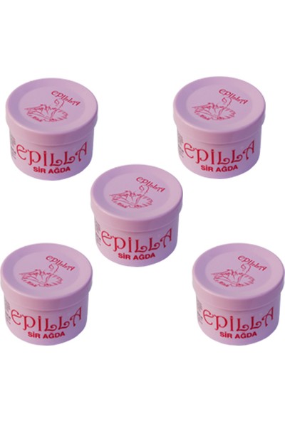 Epilla Tek Kullanımlık Pudralı Kutu Sir Ağda 50 ml 5 Adet
