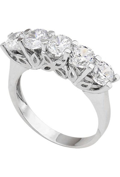 Bilezikhane 14 Ayar Beyaz Altın Swarovski Beştaş 3.90 Gram Bilezikhane 14 Ayar Beyaz Altın Swarovski Beştaş 3.90 Gram