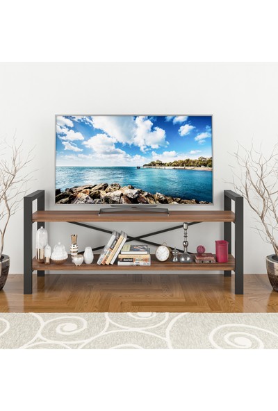 Wood House Buse TV Sehpası - CEVİZ Wood House Buse TV Sehpası - CEVİZ