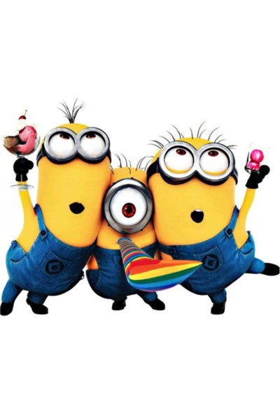 Kt Decoration Minions 3D Çocuk Odası Sticker