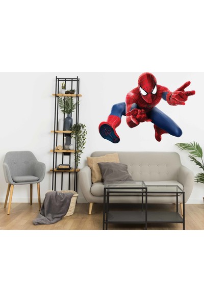 Kt Decoration Marvel Spiderman 3D Çizim Çocuk Odası Duvar Sticker